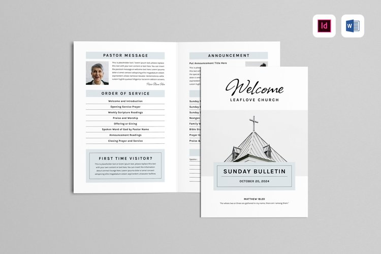 Free Church Bulletin Templates for 2026
