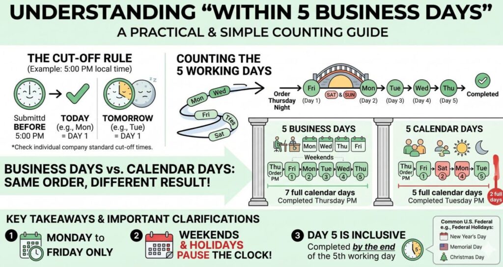 How Long Is 5 Business Days?